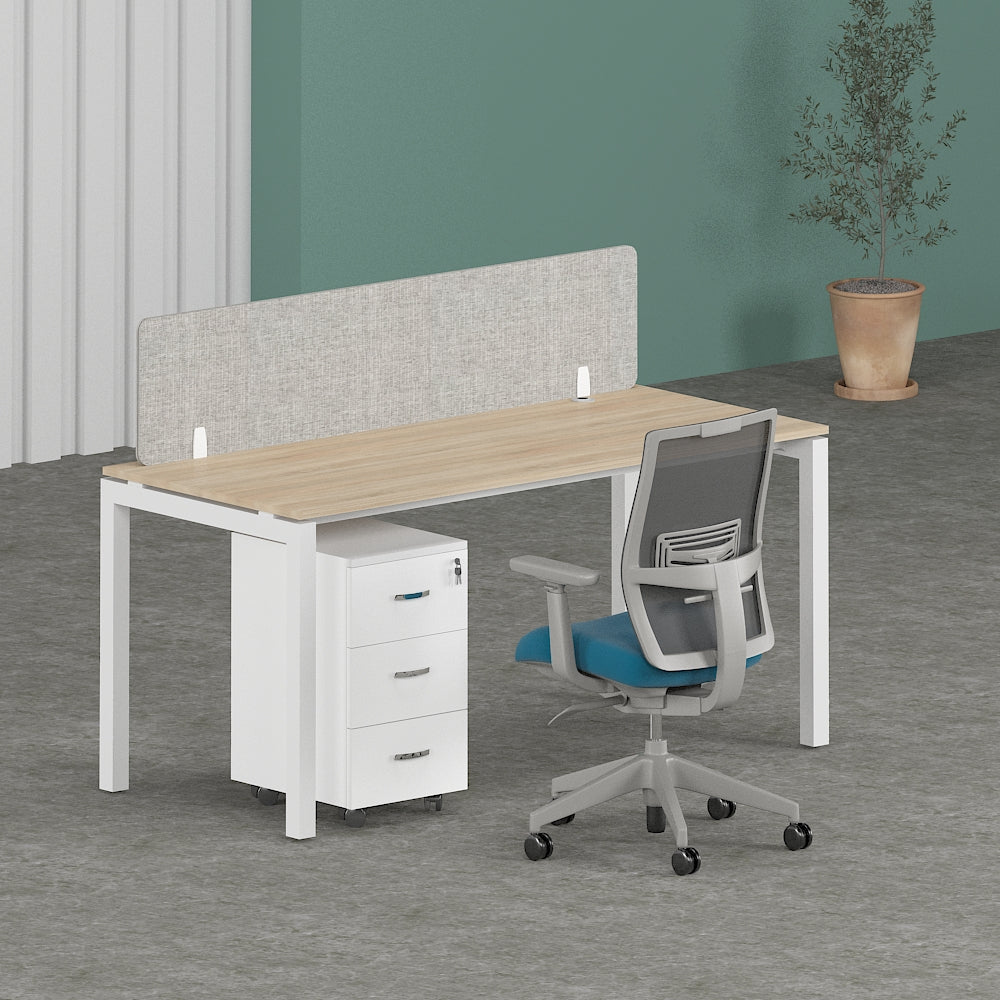 Matrix Workstation In Loop Leg-Single Person (Straight Table)